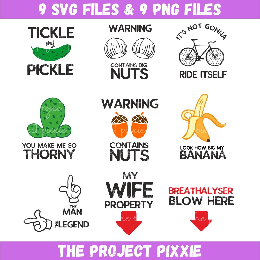 Inappropriate SVG Bundle, Adult Svgs and Pngs, Funny Svgs, Tickle My ...