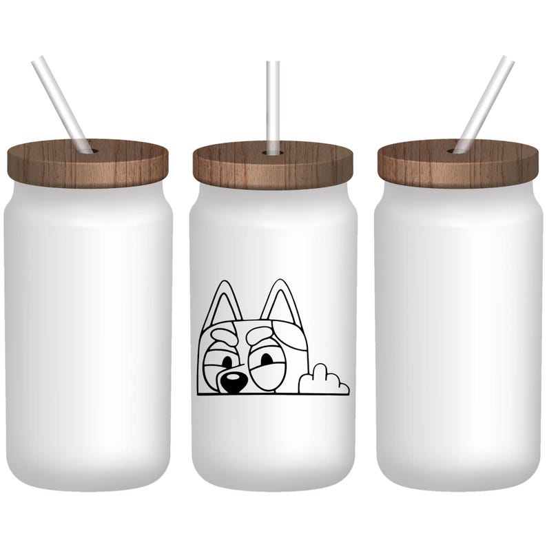 Bluey Middle Finger Decal - Etsy