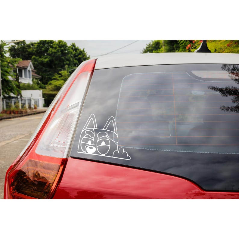 Bluey Middle Finger Decal - Etsy