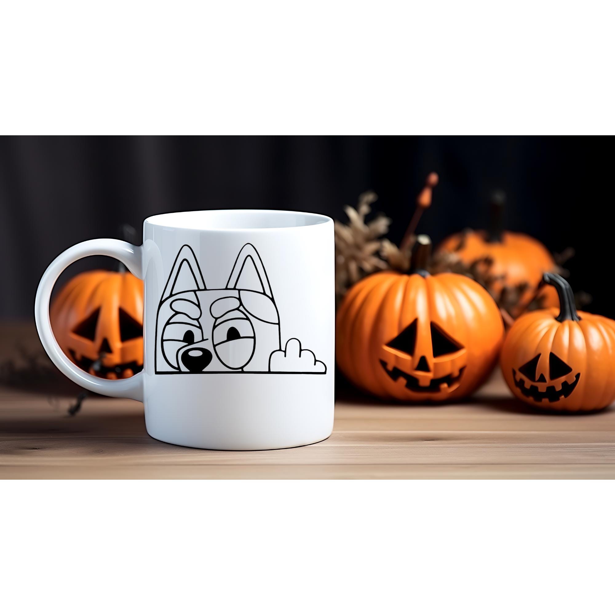 Bluey Middle Finger Decal - Etsy