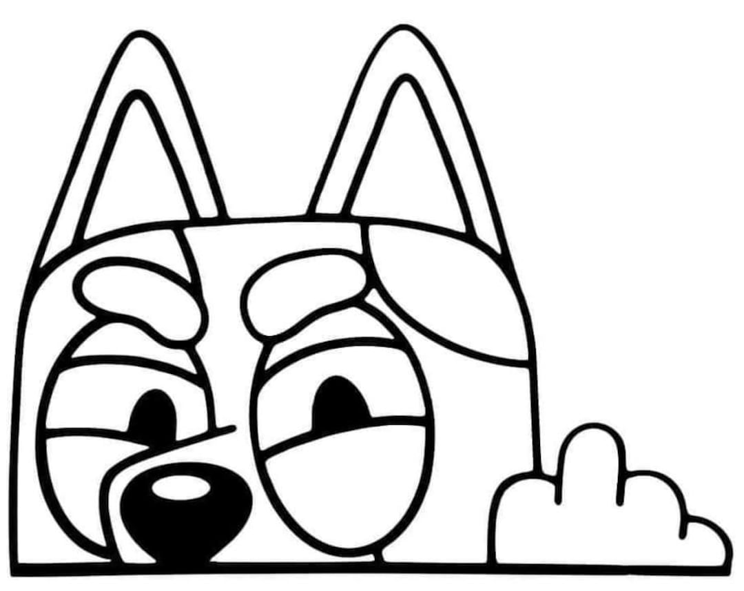 Bluey Middle Finger Decal - Etsy