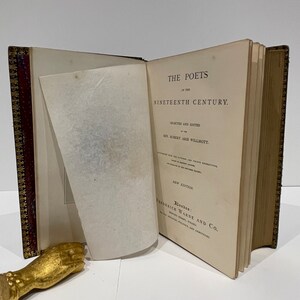 1875 the Poets of the Nineteenth Century Selected and Edited - Etsy