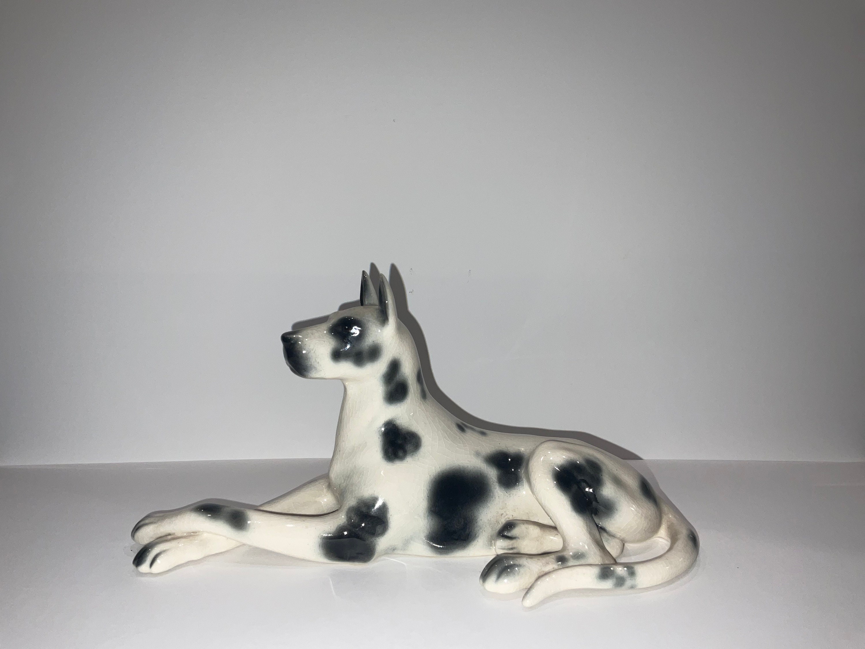 A Fine Vintage Porcelain Model of a Great Dane, Bretby England - Etsy