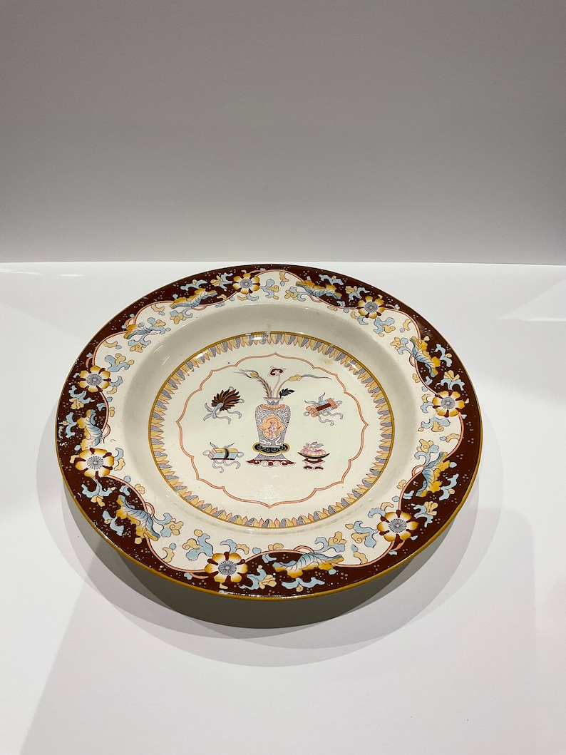 Antique Masons Ironstone China Plate 1860s Victorian Vase and - Etsy