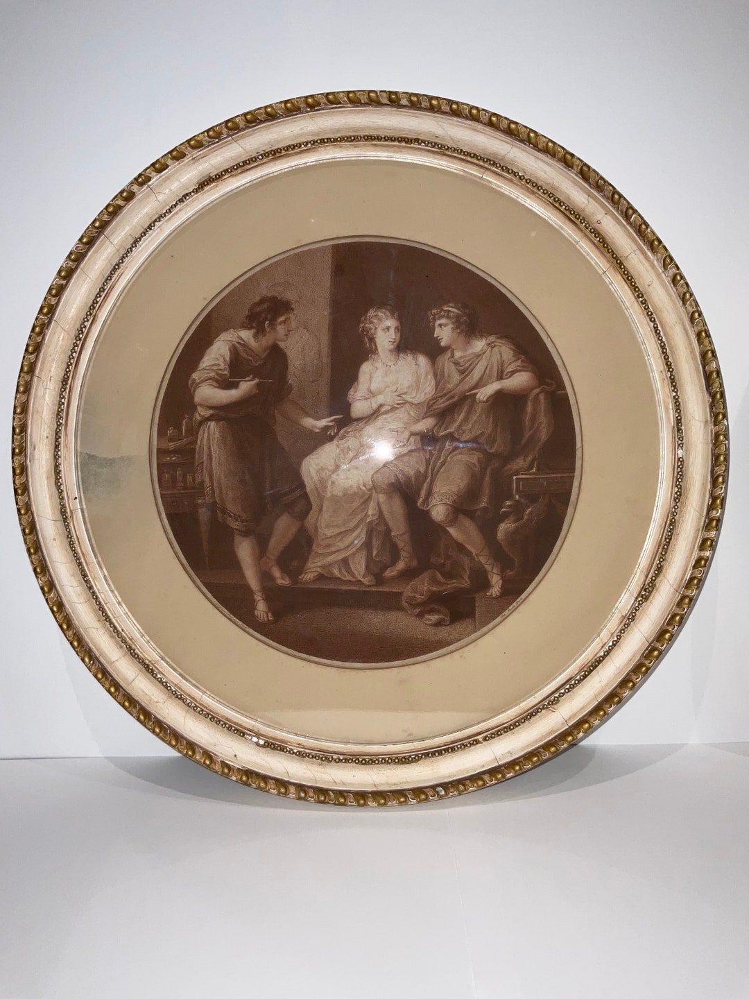 A George III Stipple Engraving Circular After Angelica - Etsy