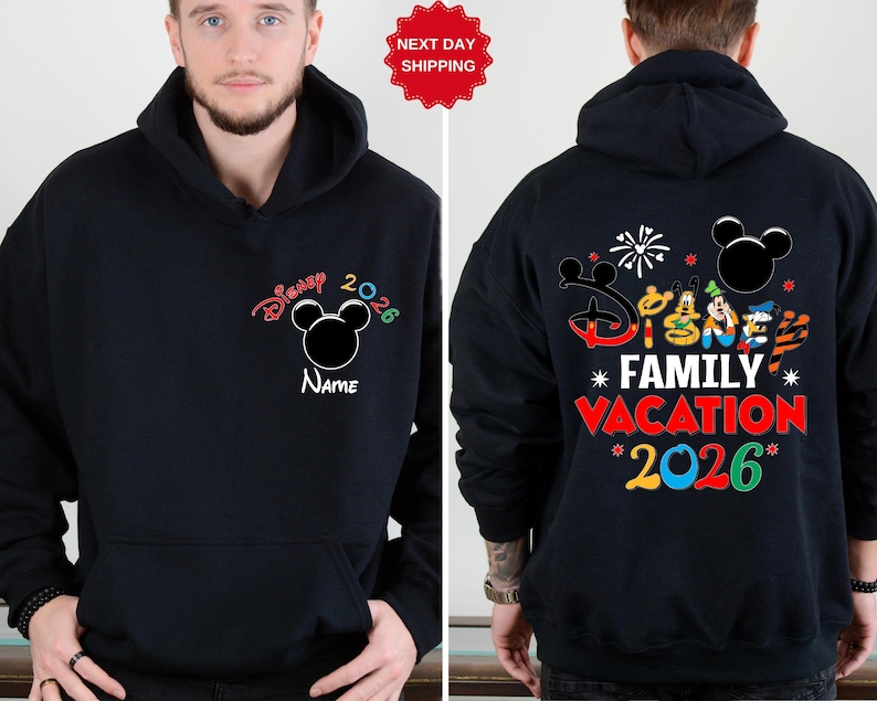 Disney 2026 Family Vacation Sweatshirt, Mickey Castle 2026 Hoodie ...