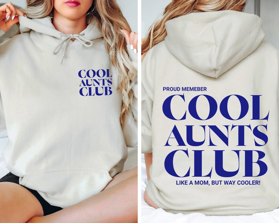 Cool Aunts Club Sweatshirt, Promoted to Cool Aunt, Trendy Auntie ...