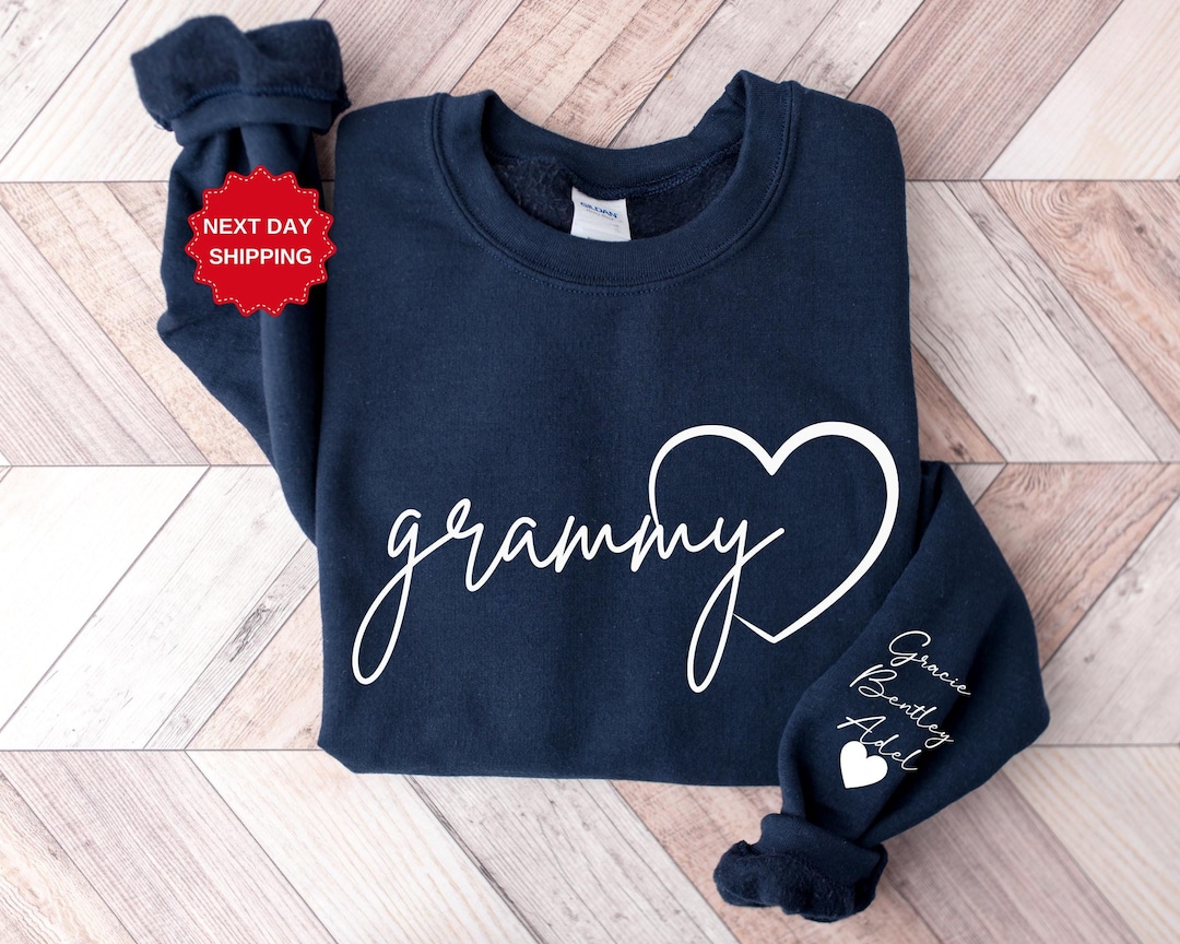 Personalized Grammy Sweatshirt, Custom Grandma Hoodie, Cute Granny ...