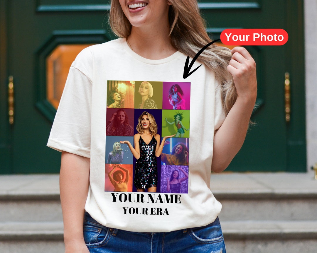 Custom Name and Era Shirt, Personalized Your Image Eras Tour Shirt ...