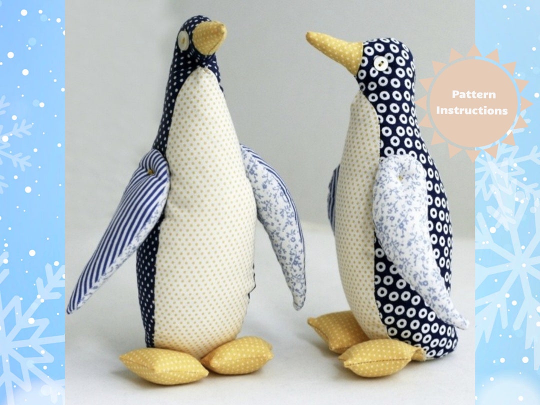 Penguin Pattern, Stuffed Penguin, Christmas Gift, Crafting Penguin ...