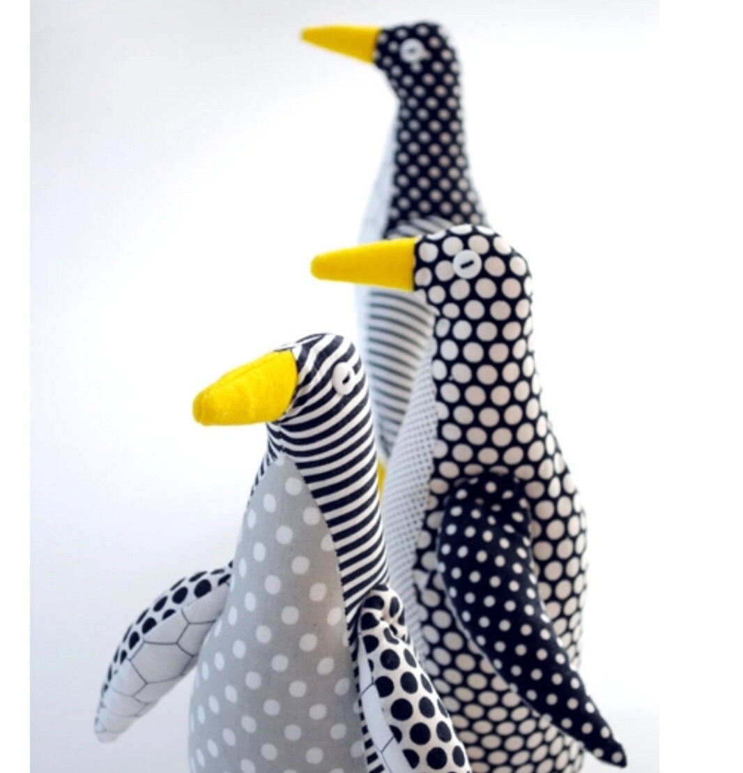 Penguin Pattern, Stuffed Penguin, Christmas Gift, Crafting Penguin ...