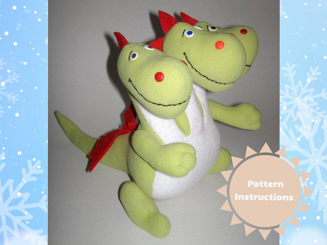 Patrón dragón, proyecto diy dragón, proyecto navidad dragón, regalo ...