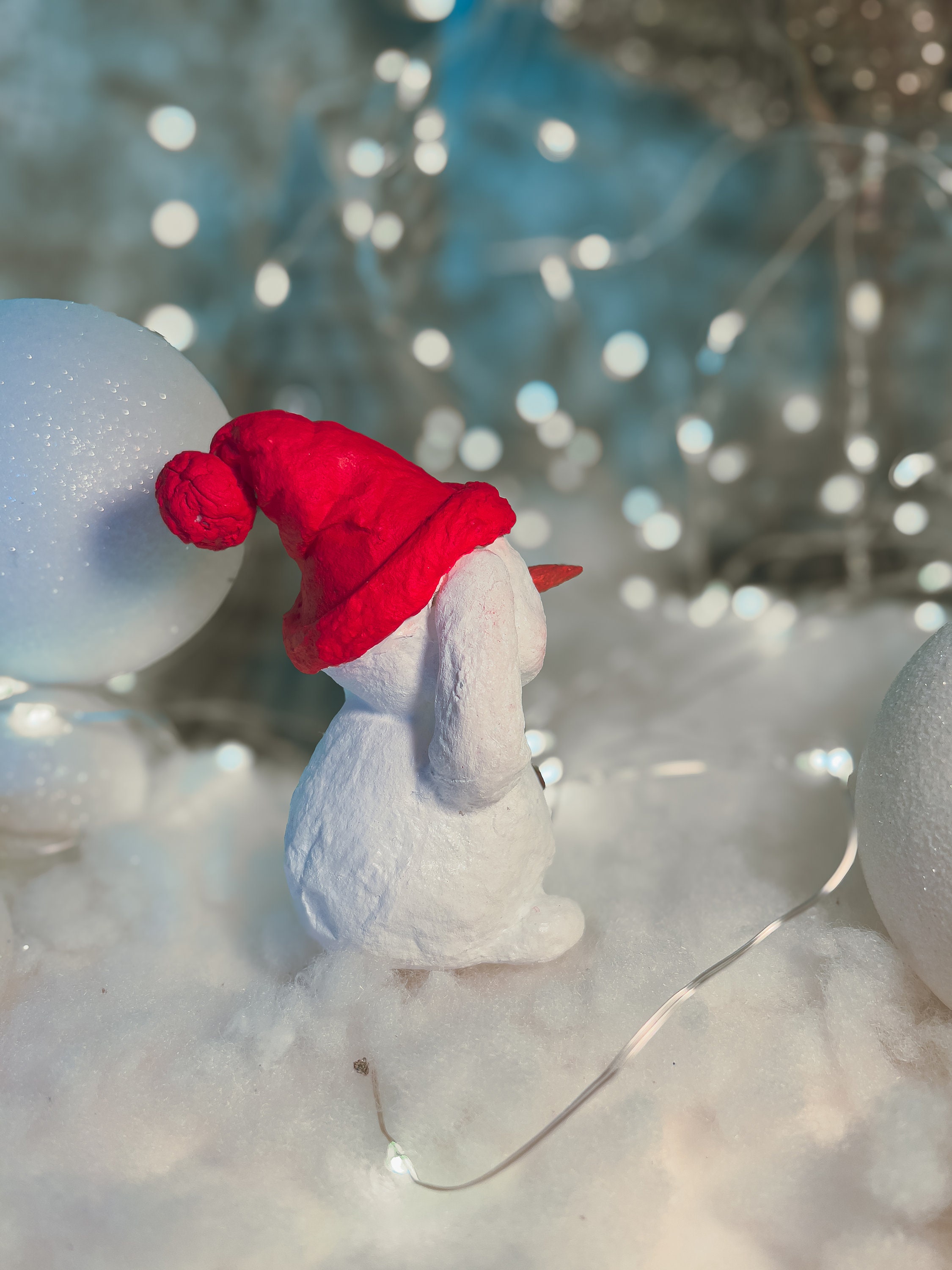 Tree Ornament / Cotton Wool Dolls / Set of 4 / Frosty Friends ...