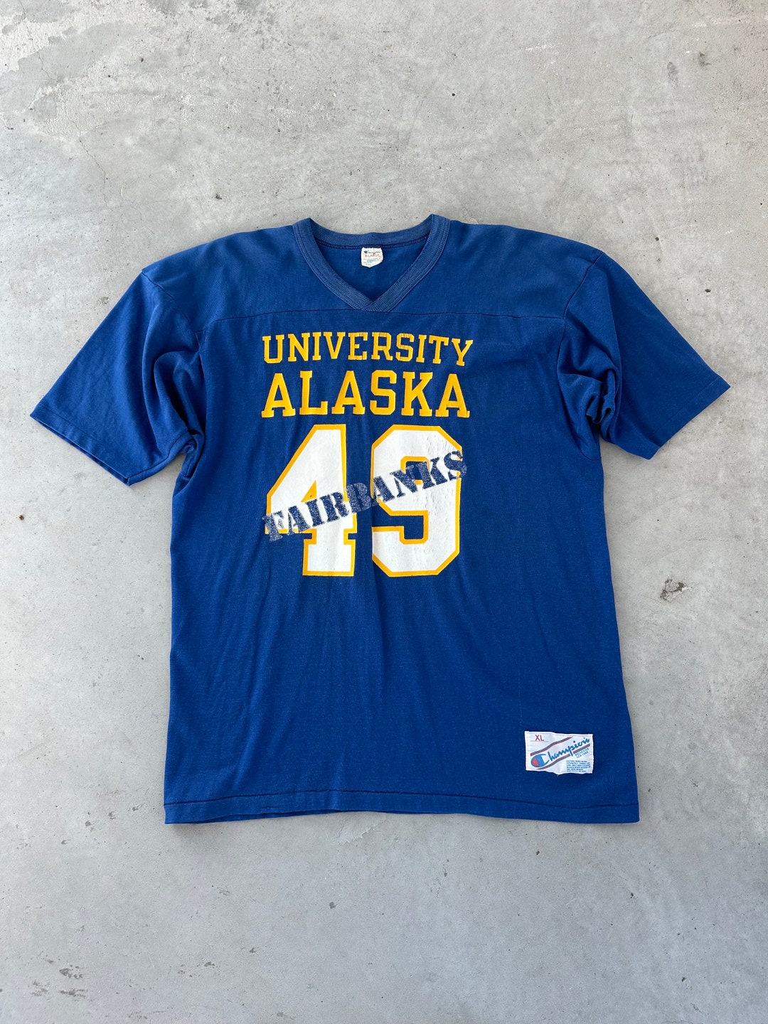 Vintage 1980s Champion University of Alaska Football Jersey Shirt - Etsy