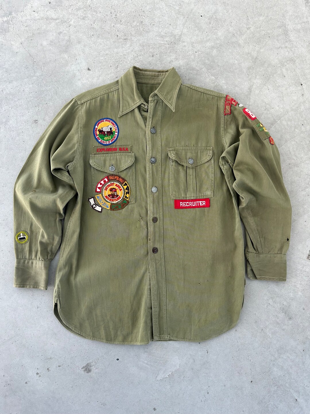 Vintage 1950s Boy Scouts of America Patch Uniform Shirt - Etsy