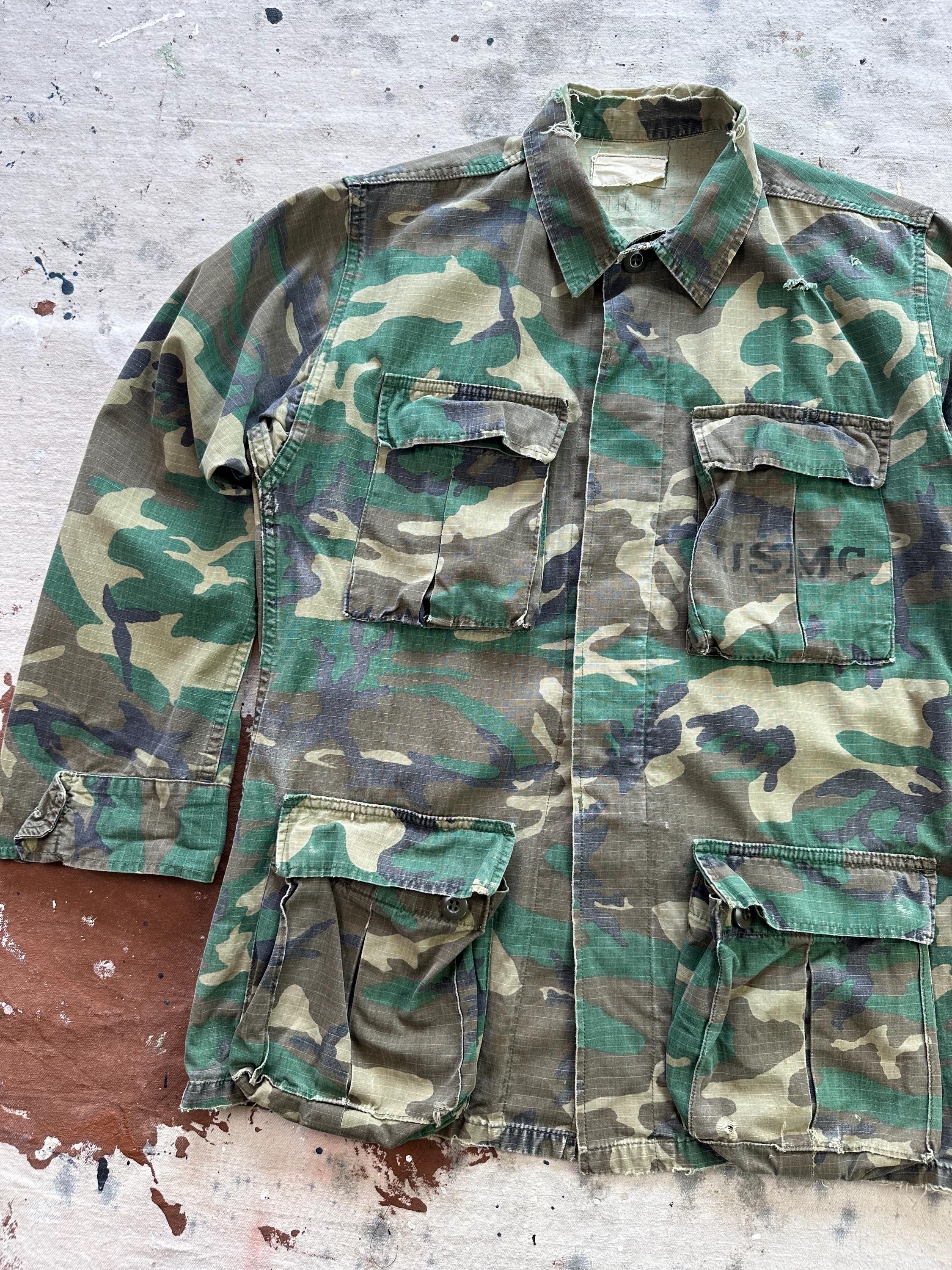 Vintage 1970s U.S. Military USMC ERDL Camo Ripstop Jungle Jacket ...