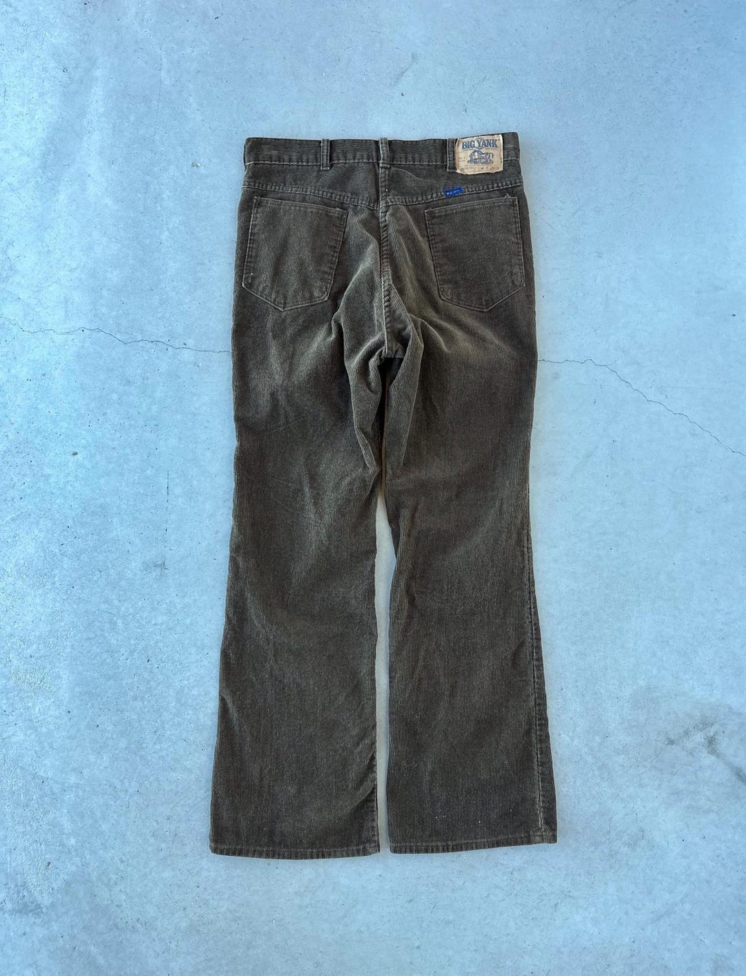 Vintage 1970s Big Yank Brown Corduroy Flared Bootcut Trouser Pants - Etsy