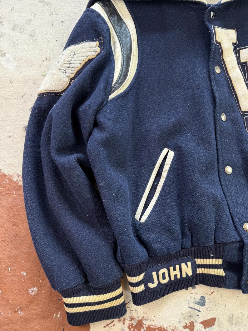 Vintage 1960s Champion Sporting Goods Valley Force Track Varsity Jacket ...