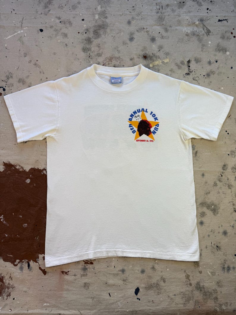 Vintage 1990s James Dean 10K Marathon Run White T-shirt - Etsy