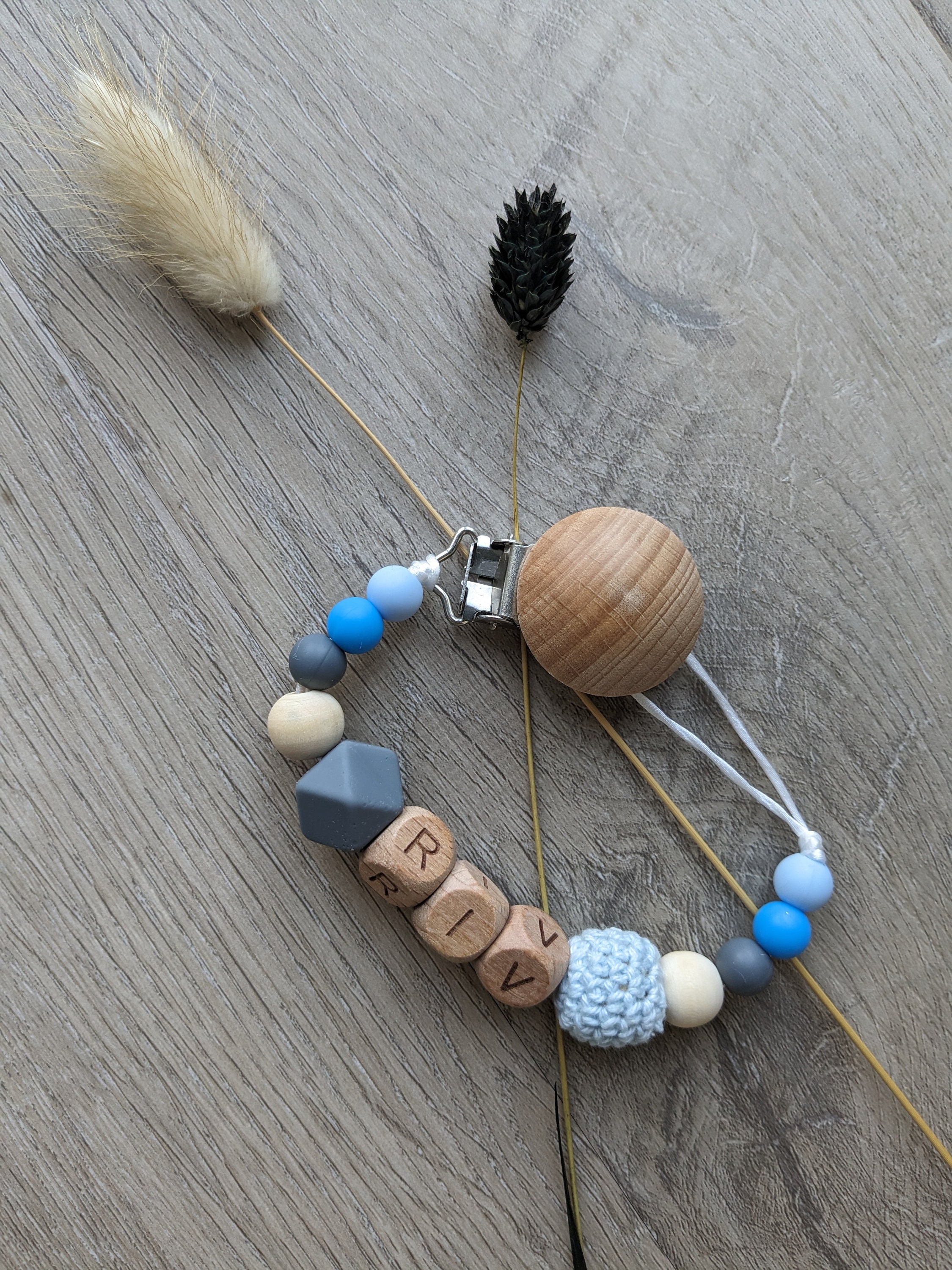 Personalized Wooden Pacifier Cord Pacifier Cord With Name - Etsy