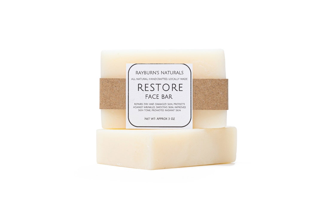 Restore Face Soap Bar: All Natural Organic, Handcrafted - Etsy