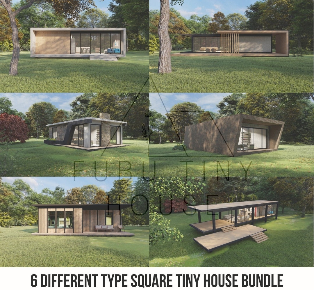 Tiny House, Digital House Plan, Tiny House Bundle, House Plan, Minimalist House, Frame House ...