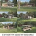 Minimalist Tiny House Plan Bundle: Six Rectangular Frame House Designs ...