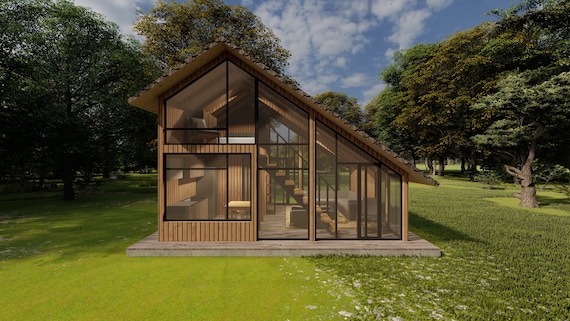 Frame Small Modern House Modern And Luxurious Tiny A Frame Cabin In