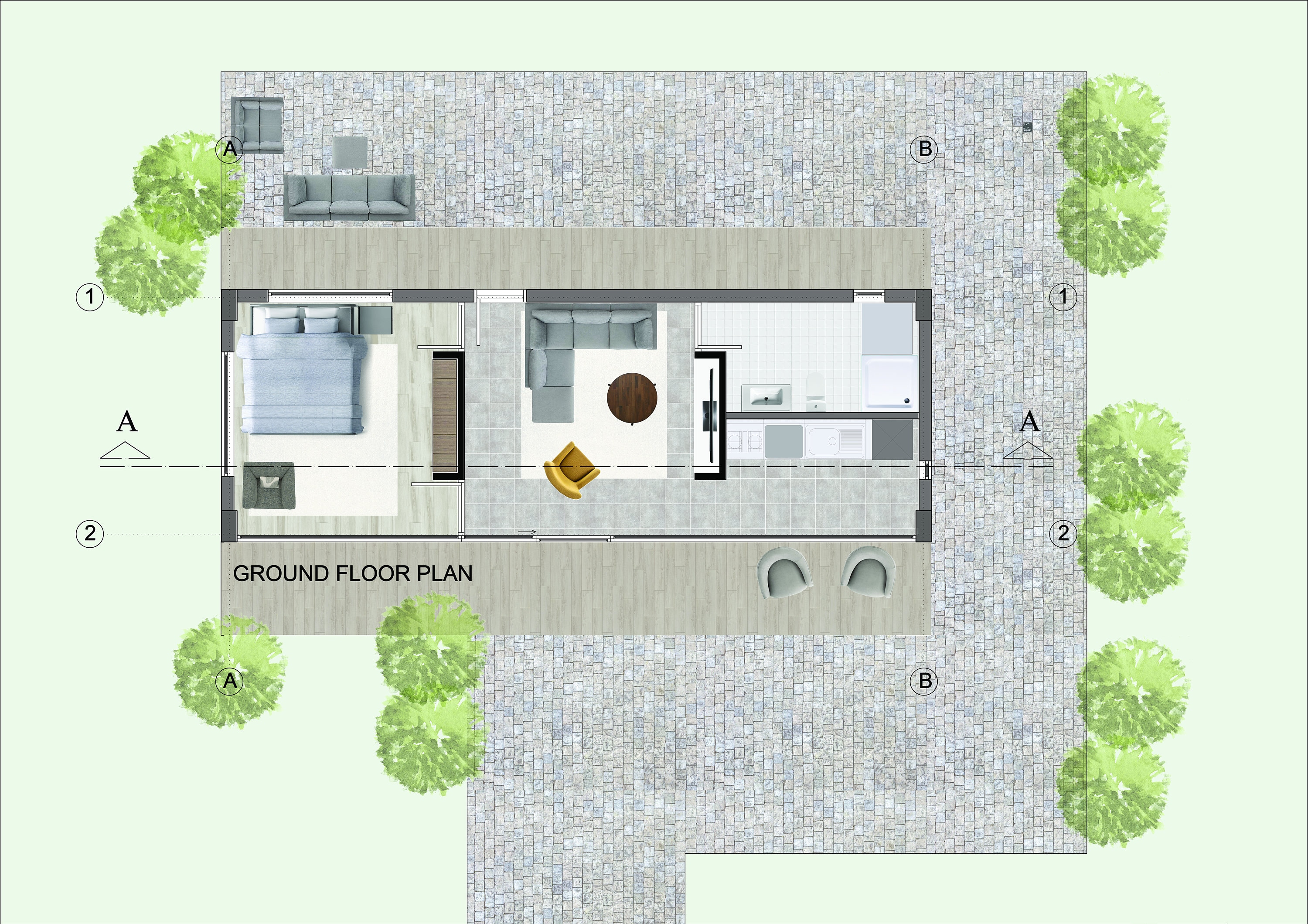 Concrete Cozy Little House Plan