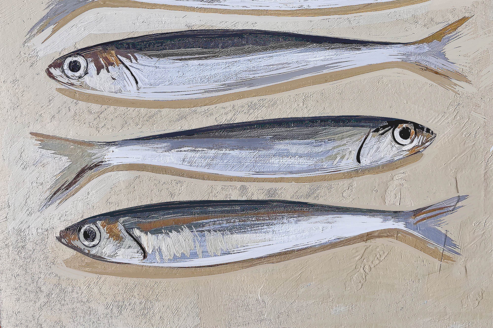 Sardine Art Painting, DIGITAL Print, Sardine Oil Painting, Printable ...