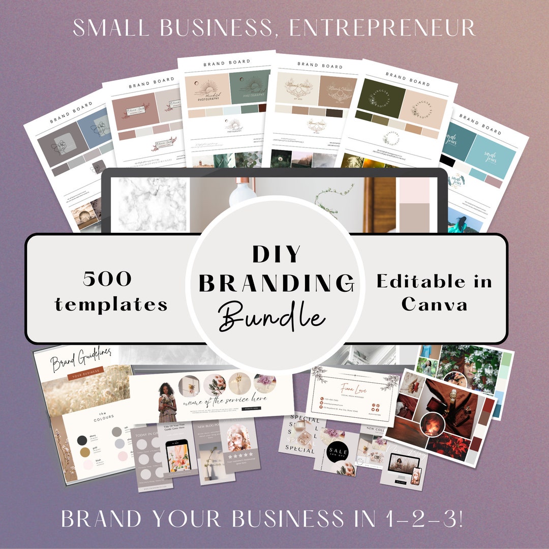 DIY Branding Package, DIY Branding Kit, Logo Kit, Business Branding ...
