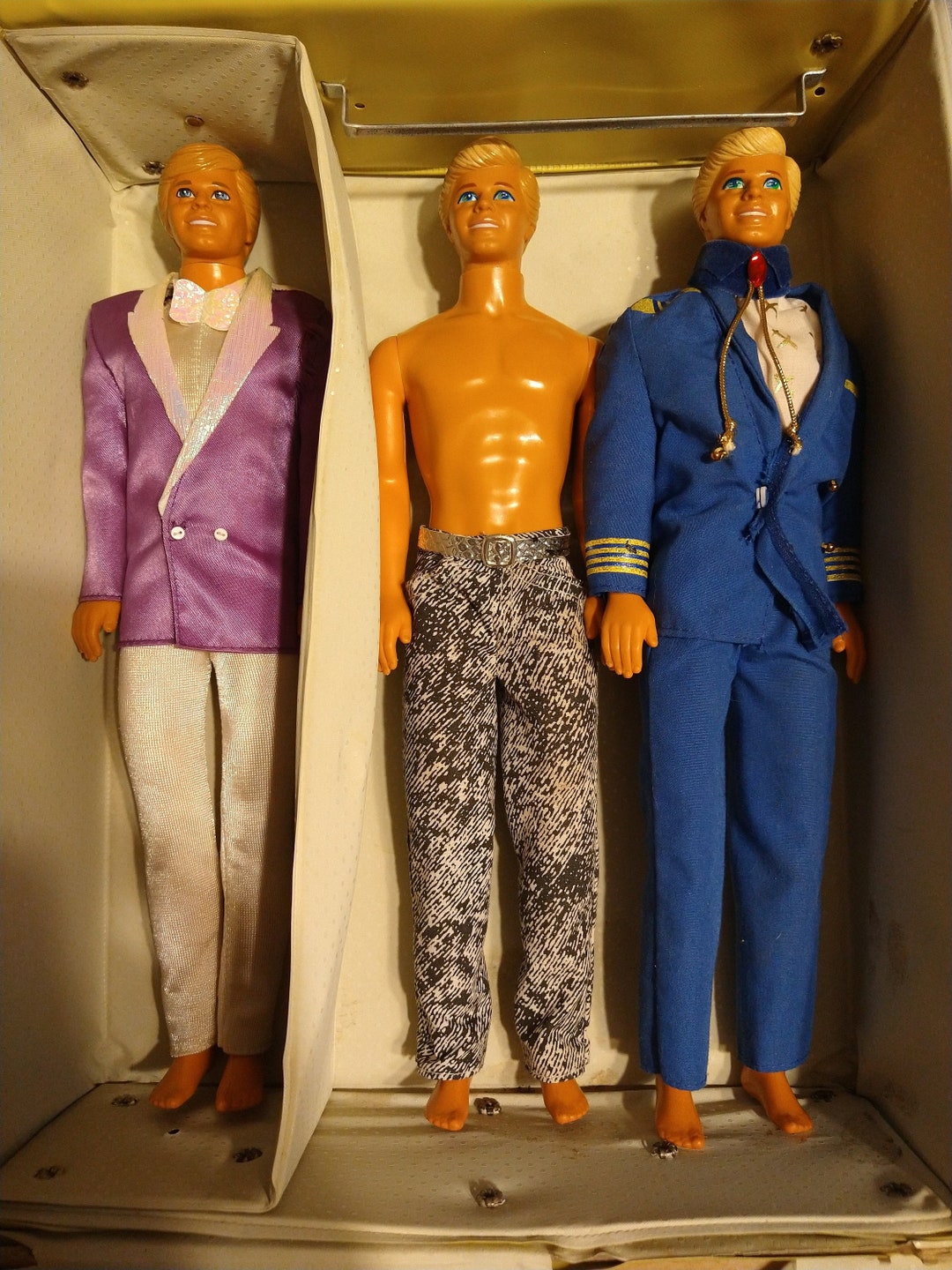 Vintage Ken Dolls and Case - Etsy