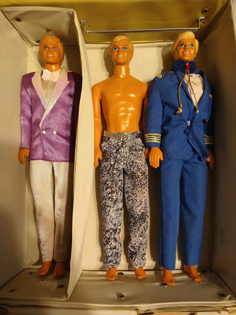 Vintage Ken Dolls and Case - Etsy