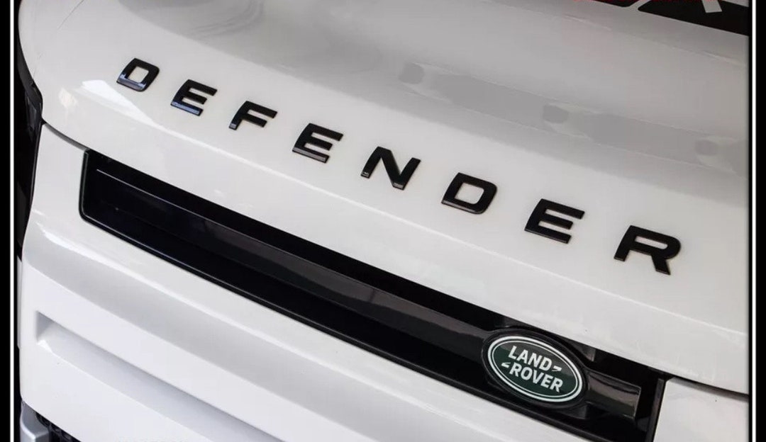Gloss Black DEFENDER 90 Lettering Badges Front and Rear Complete Set - Etsy