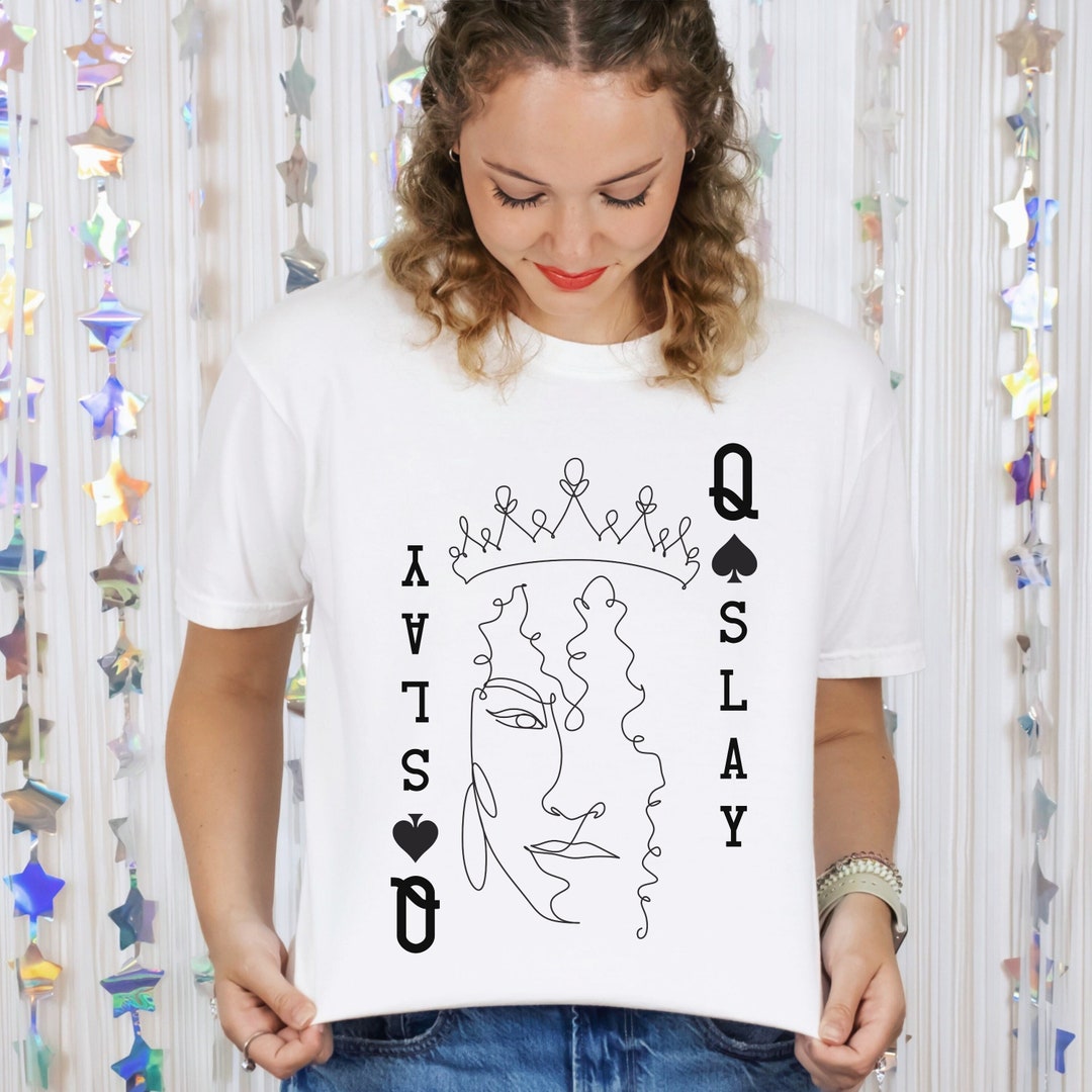 Slay Queen of Hearts Shirt, Mother's Day Gift, Comfort Colors ...
