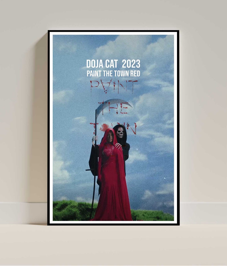 DOJA CAT, Paint the Town Red, First of All, Music, Album, Digital Poster, Trendy Lyrics, Gift - Etsy