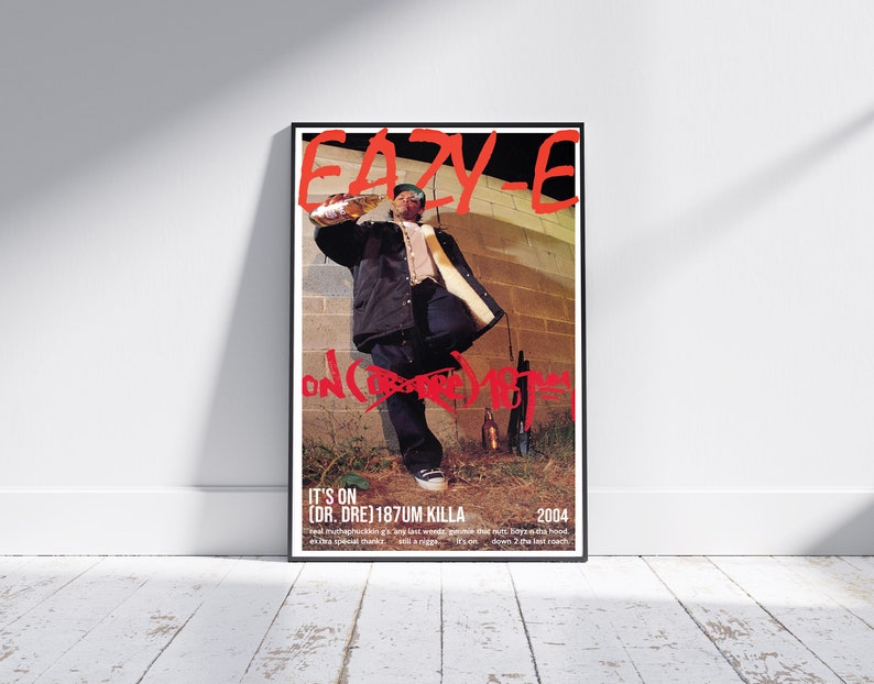 EAZY-E, Music, Album, Digital Poster, Trendy Lyrics, Gift, Rap, King - Etsy
