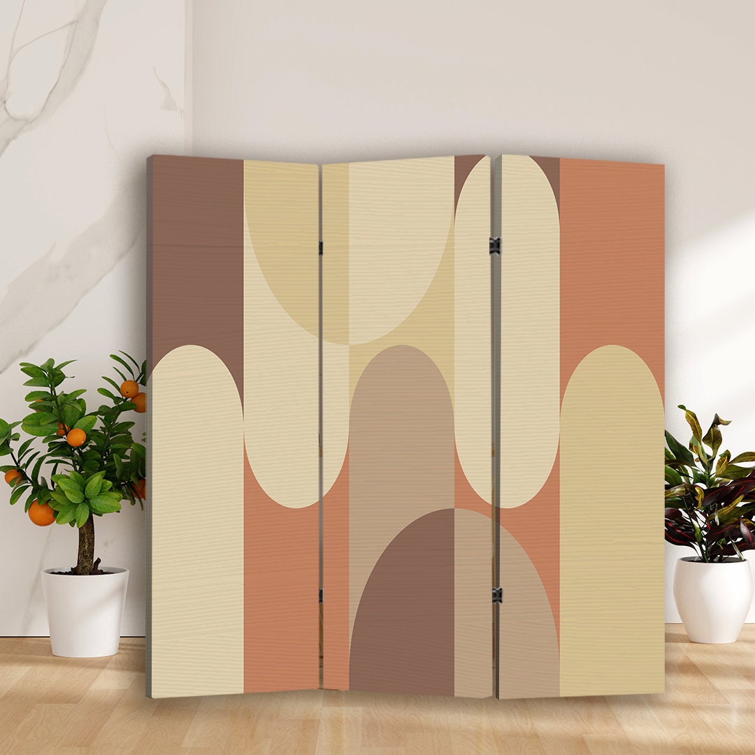 Geometry Divider Abstract Brown Print Screen Circle Divider Free ...