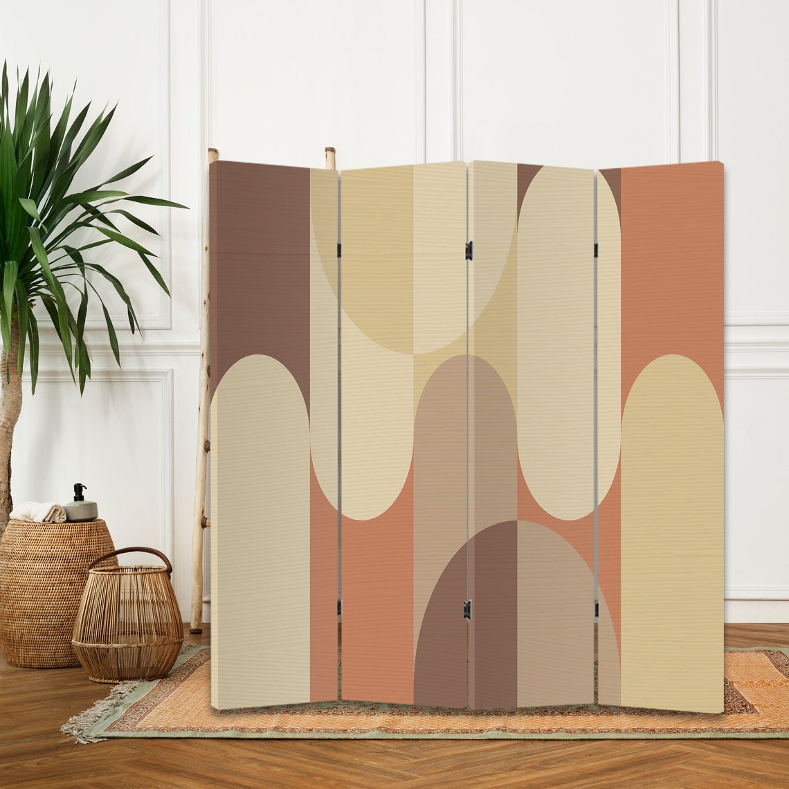Geometry Divider Abstract Brown Print Screen Circle Divider Free ...