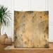 Yellow Abstract Dressing Screen Print Room Divider Freestanding Panel ...