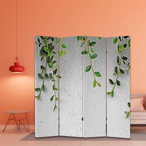 Leaves Screen Print Room Divider Freestanding Panel Branches Room ...