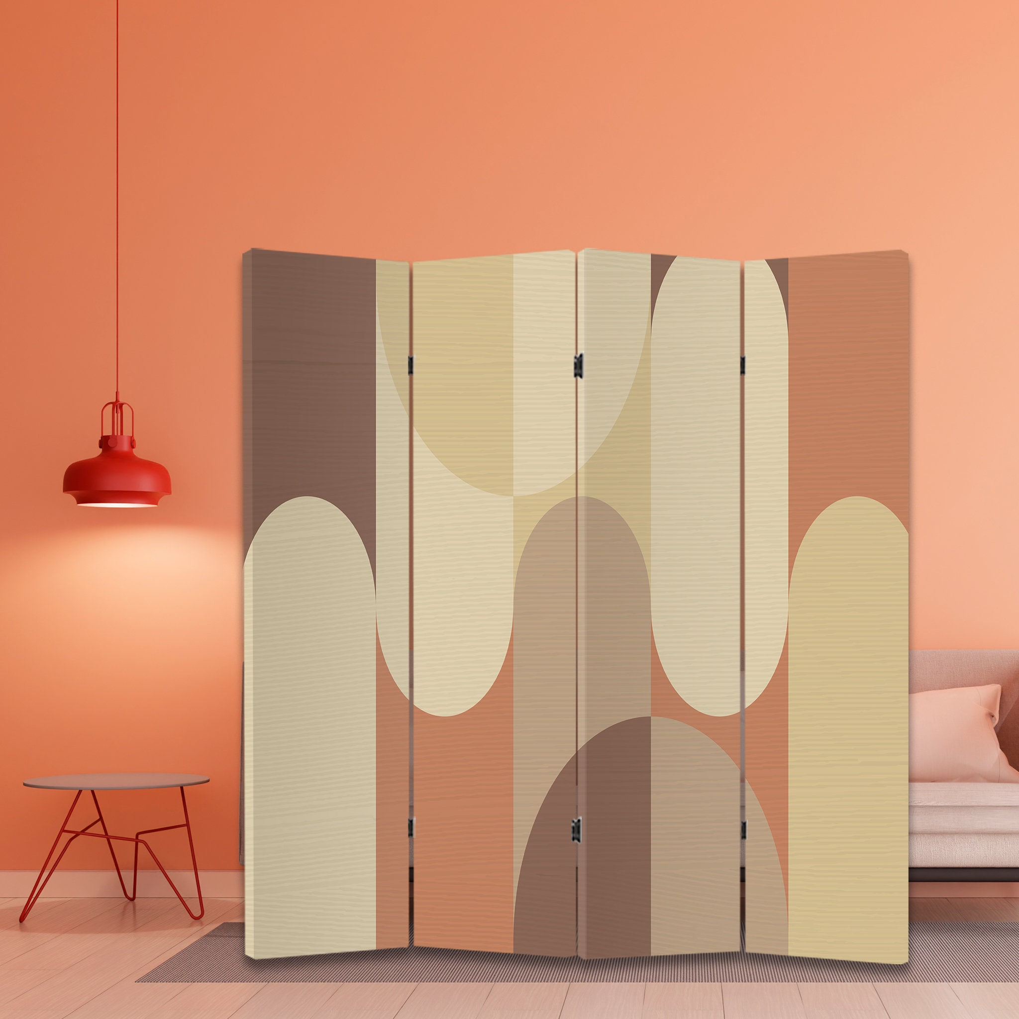 Geometry Divider Abstract Brown Print Screen Circle Divider Free ...