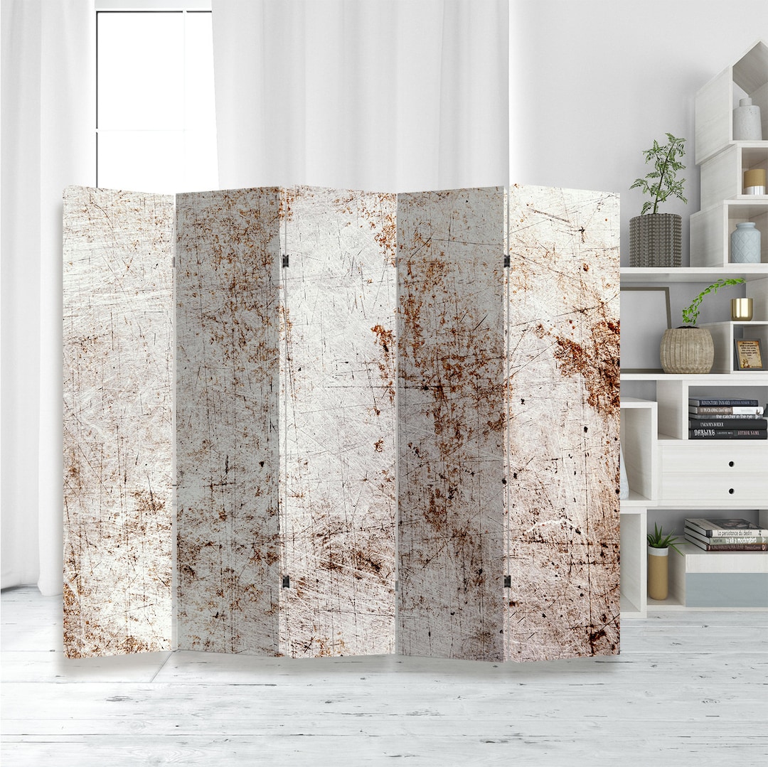 Brown Abstract Art Prints Canvas Room Divider Scratched Background ...