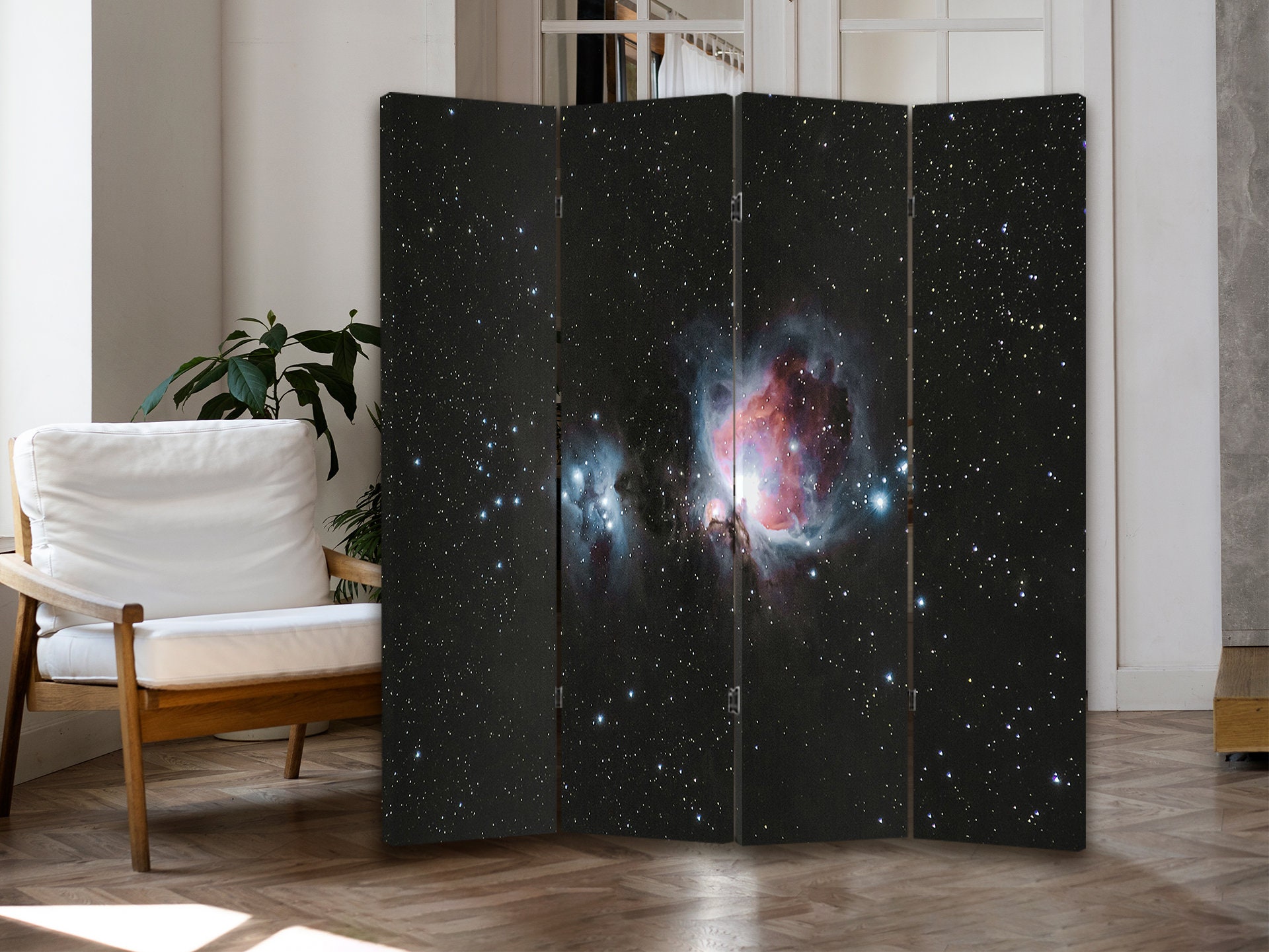 Orion Nebula Space Print Canvas Room Divider Star Screen Starry Sky ...