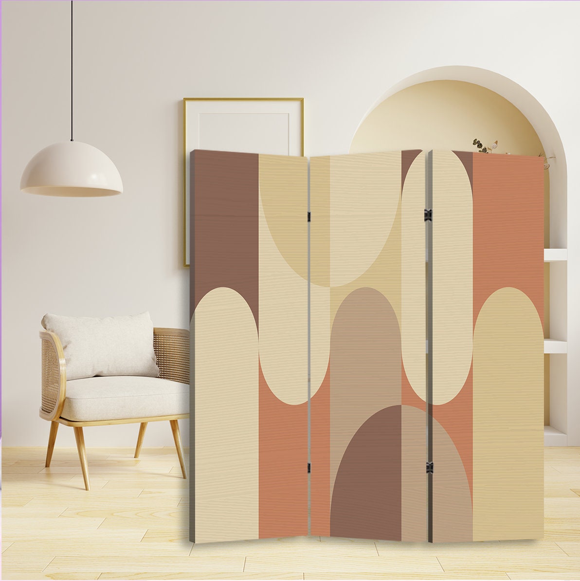 Geometry Divider Abstract Brown Print Screen Circle Divider Free ...
