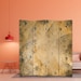 Yellow Abstract Dressing Screen Print Room Divider Freestanding Panel ...