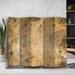 Yellow Abstract Dressing Screen Print Room Divider Freestanding Panel ...