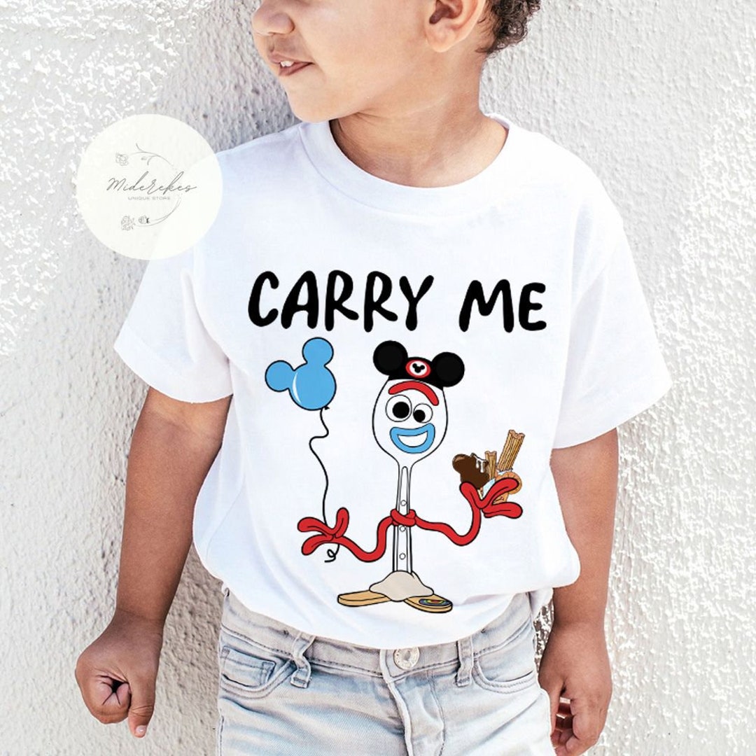 Carry Me Forky Toy Story Shirt, Funny Forky Disney Toddler Shirt ...