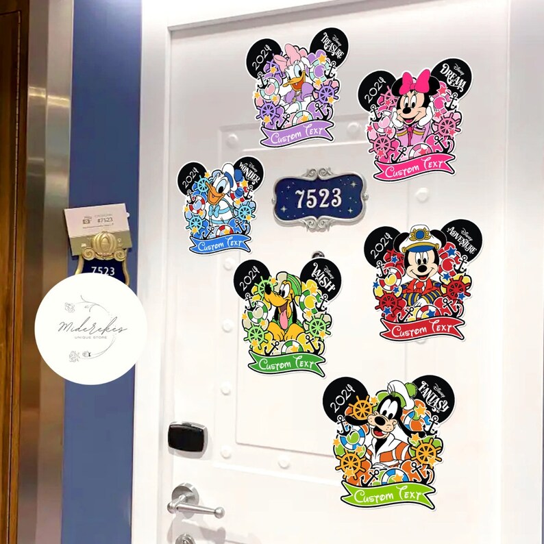 Personalized Disney Cruise Magnet, Mickey and Friends Family Cruise ...