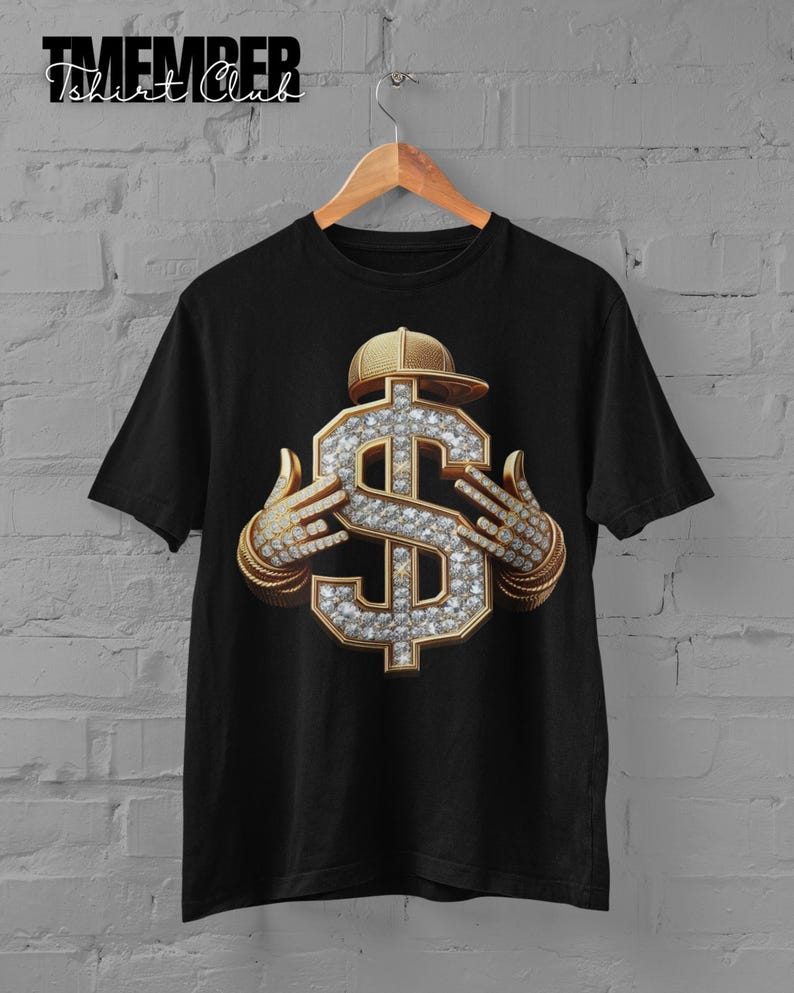 Money Sign Bling Graphic T-shirt – Hip-hop Hustle & Streetwear Tee - Etsy